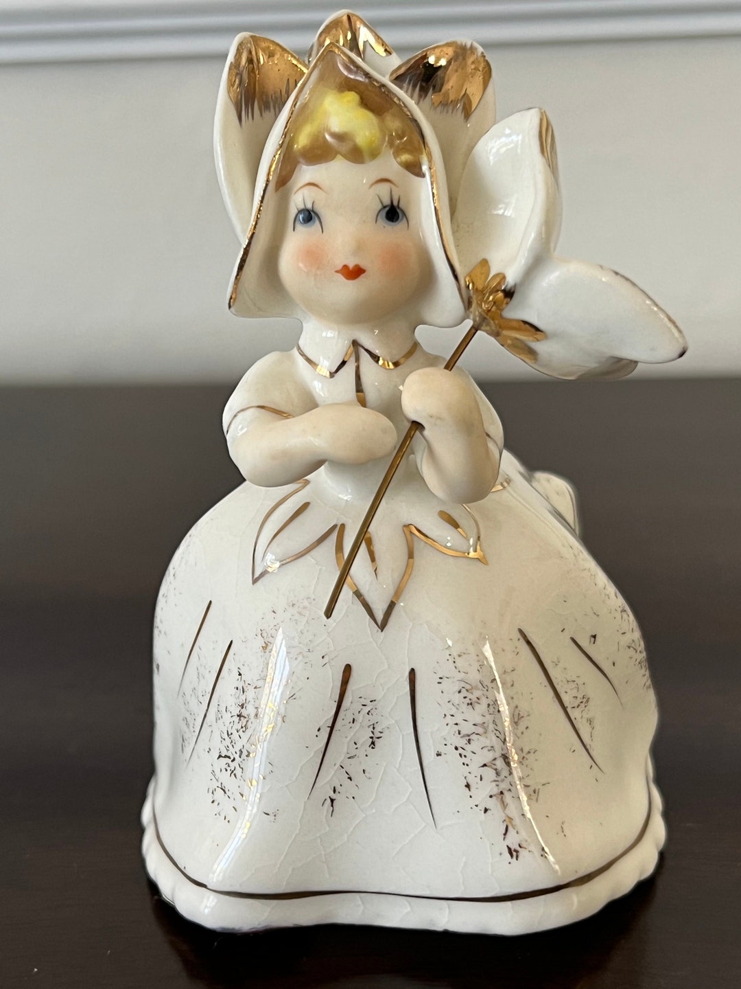 Vintage Geo Lefton 1956 KW10531 Bloomer Girl Figurine With Parasol - Etsy