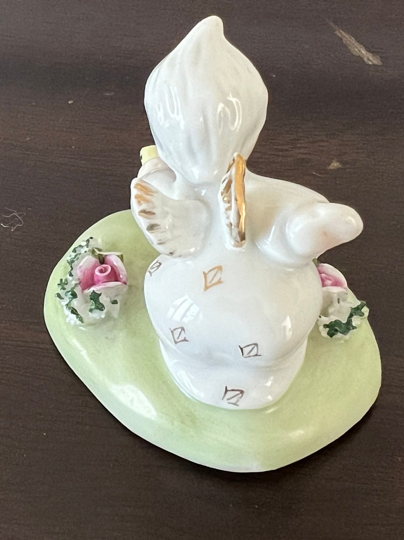 Vintage Lefton Cherub Angels With Bunny & Bird K8146 Japan - Etsy