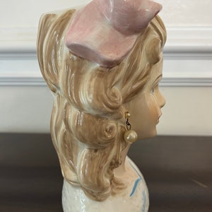 Vintage Smart Girl Teen Lady Style Head Vase Napco - Etsy