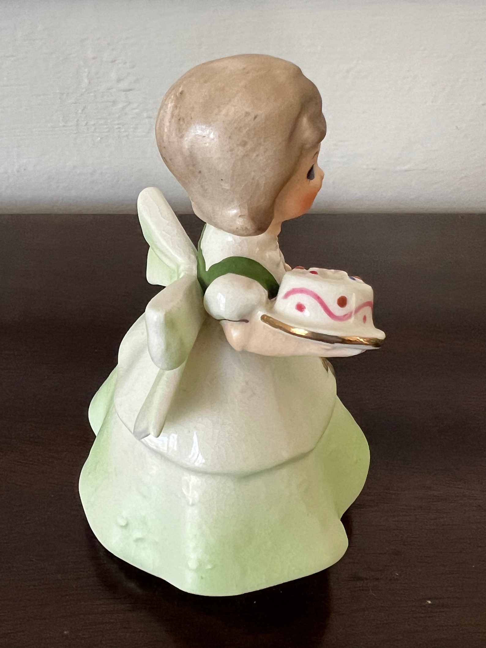 Vintage Girl With Birthday Cake Figurine by Enesco Japan - Etsy