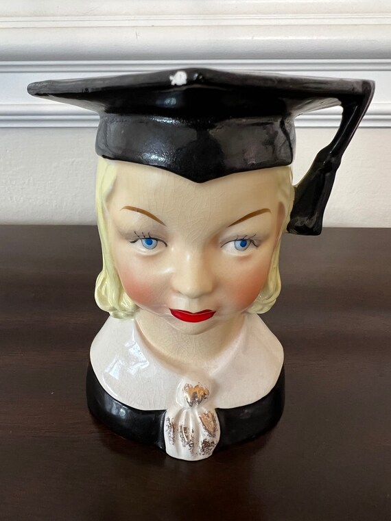 Vintage Shafford Graduation Head Vase | Etsy