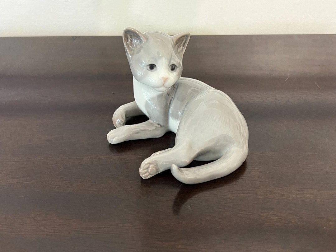 Bing and Grondahl Royal Copenhagen Gray Kitty Cat Figurine #2514 - Etsy