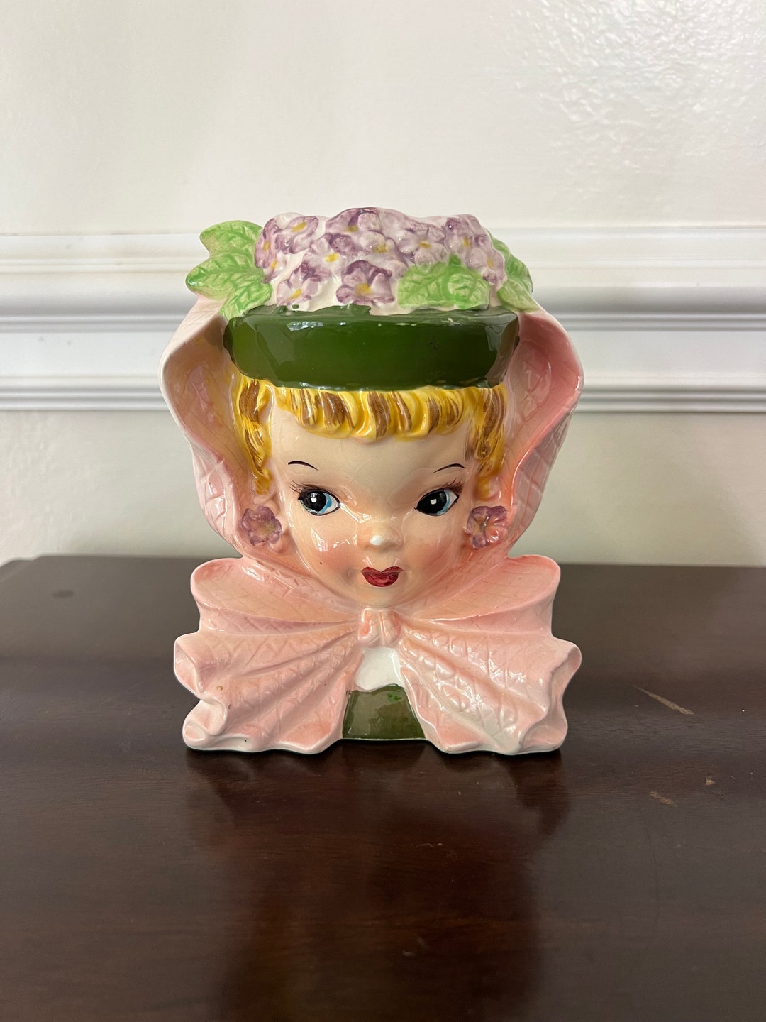 Vintage Japan Swag Ucagoco Big Bow Head Vase Flower Planter - Etsy