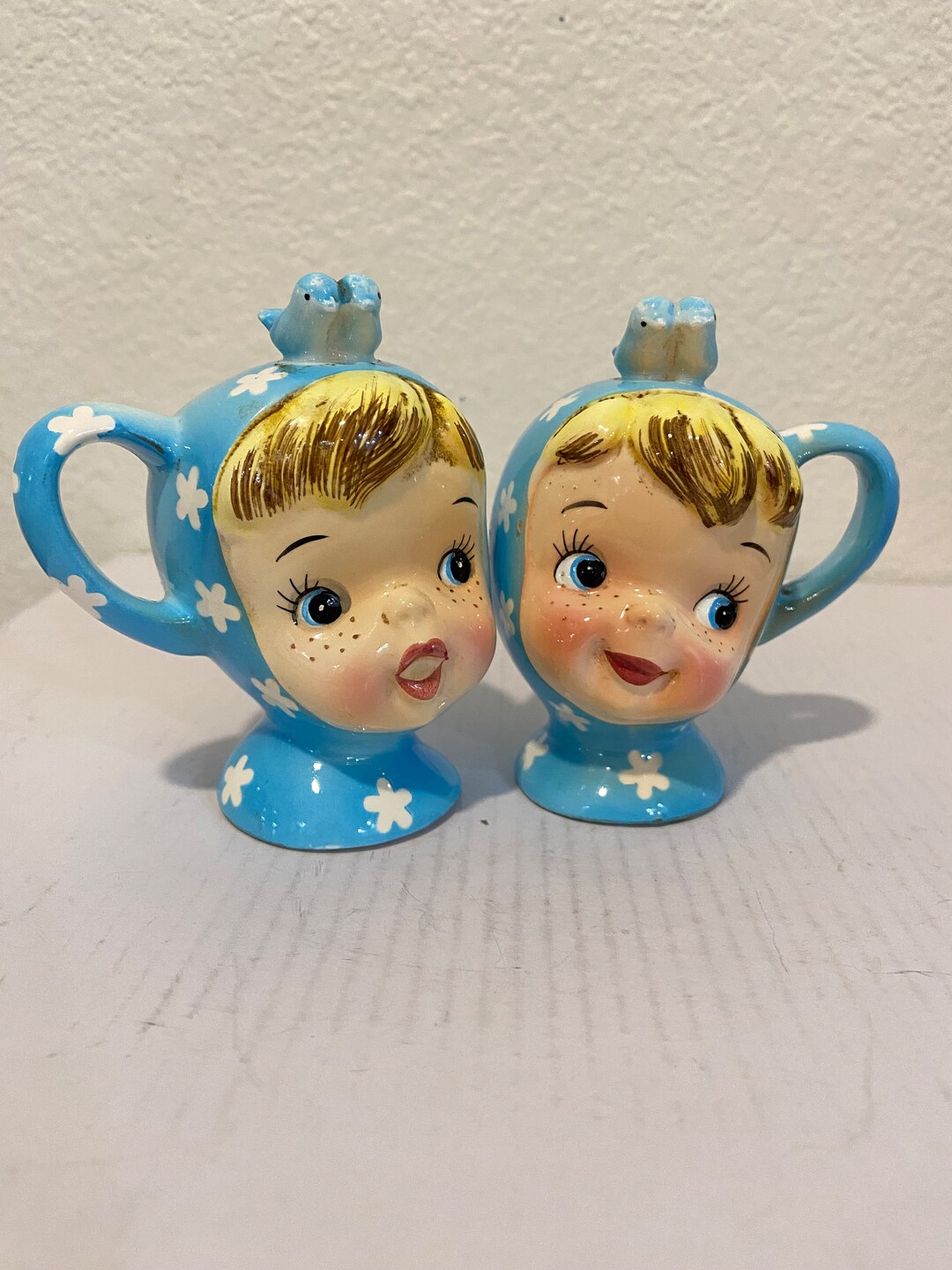 Vintage Set of Napco Miss Cutie Pie Shakers - Etsy