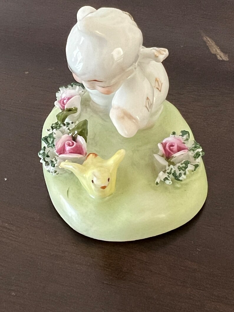 Vintage Lefton Cherub Angels With Bunny & Bird K8146 Japan - Etsy