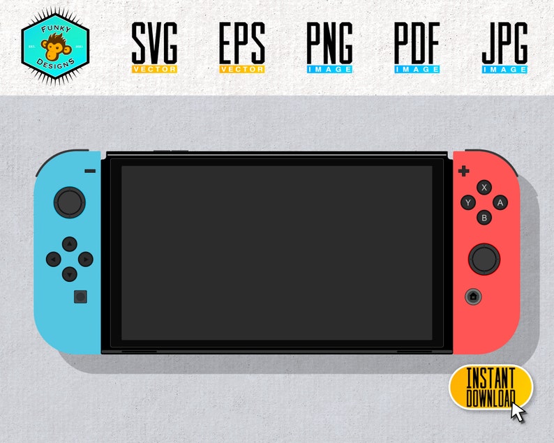 Switch / OLED Printable Artwork Video Game Hand Held - Etsy
