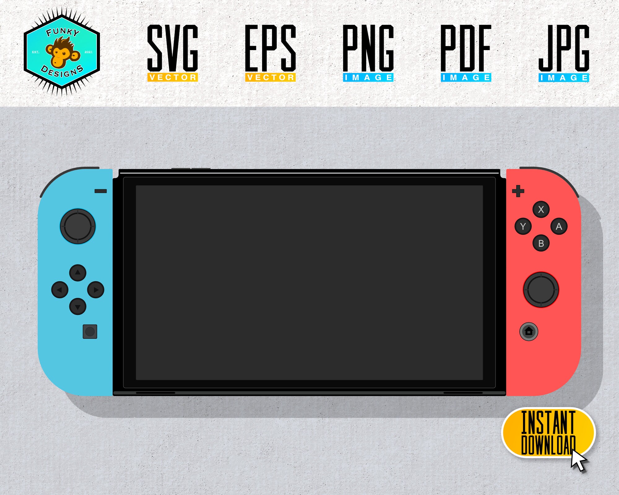 Switch / OLED Printable Artwork Video Game Handheld Vector - Etsy