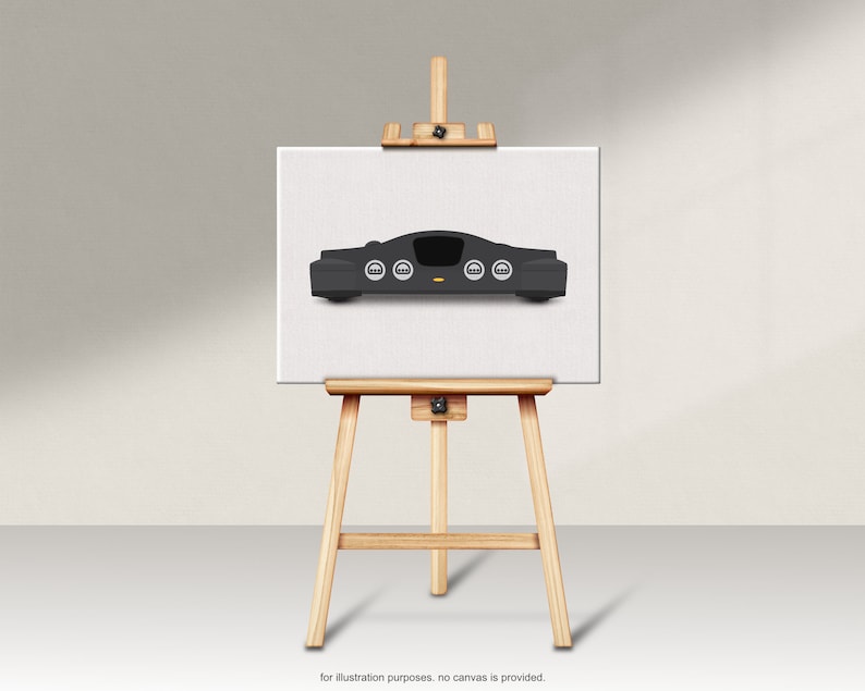 N64 Printable Artwork Retro Video Game Console Vector - Etsy