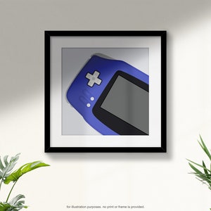 Game Boy Advance / GBA Printable Artwork | Retro Video Game Handheld ...