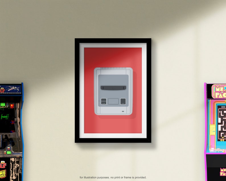 SNES / Super Famicom SVG & Printable Artwork | Retro Video Game Console ...