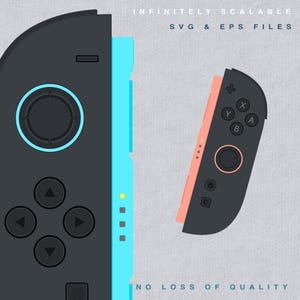 Switch 2 + Separate Joy-cons Artwork | Video Game Handheld | Vector ...