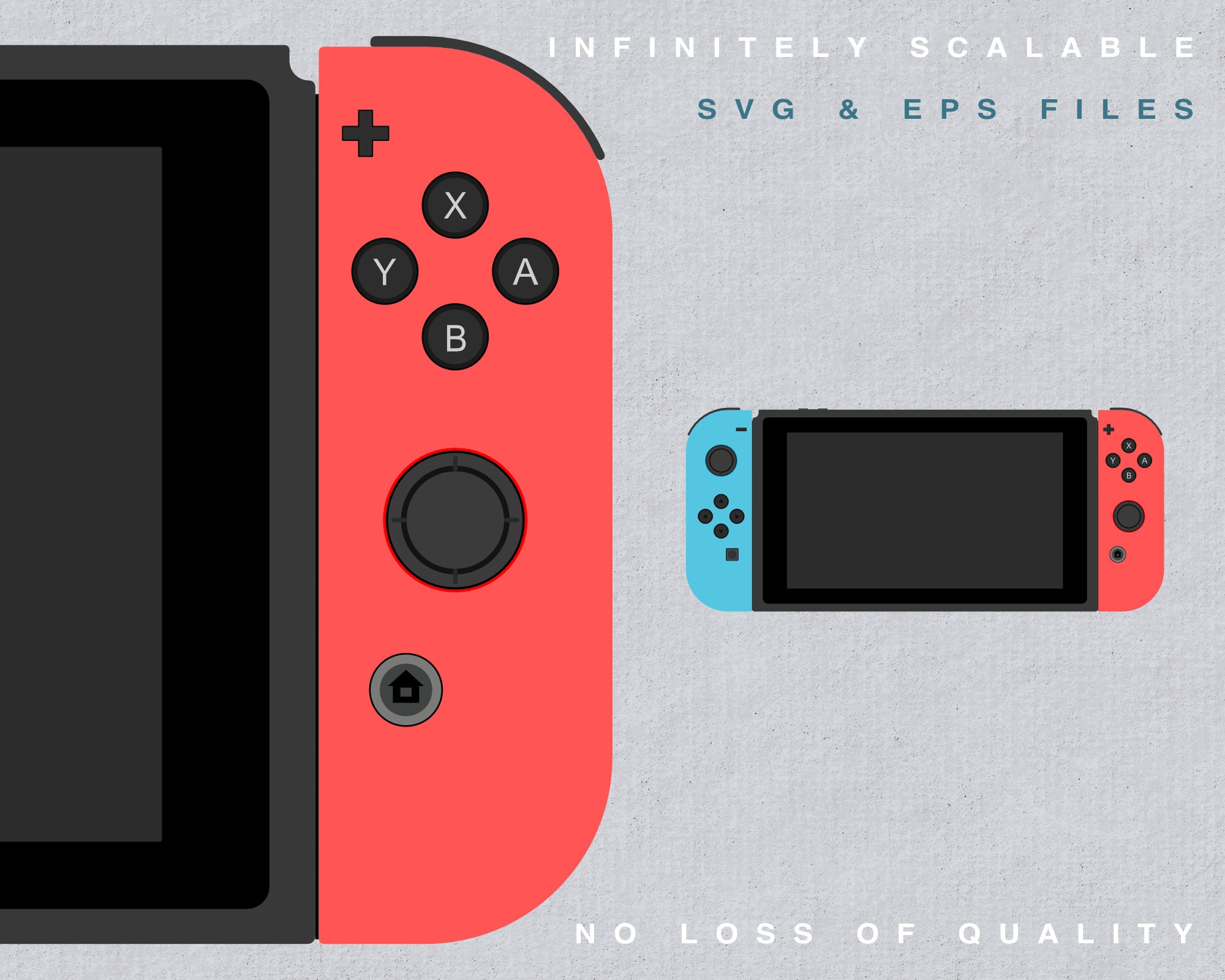 Switch / OLED Printable Artwork | Video Game Handheld | Vector ...