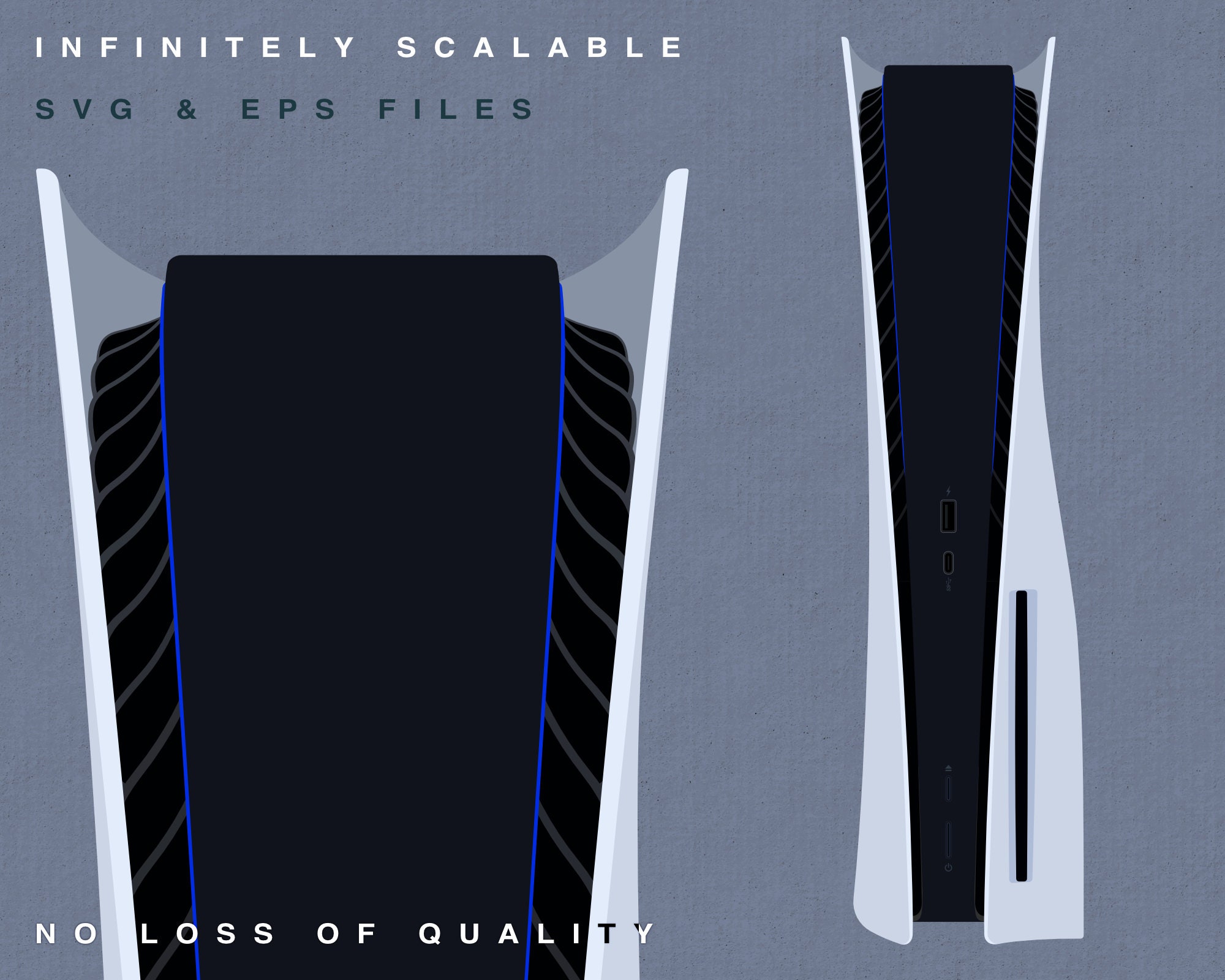 Playstation 5 / PS5 Printable Artwork | Video Game Console | Vector ...