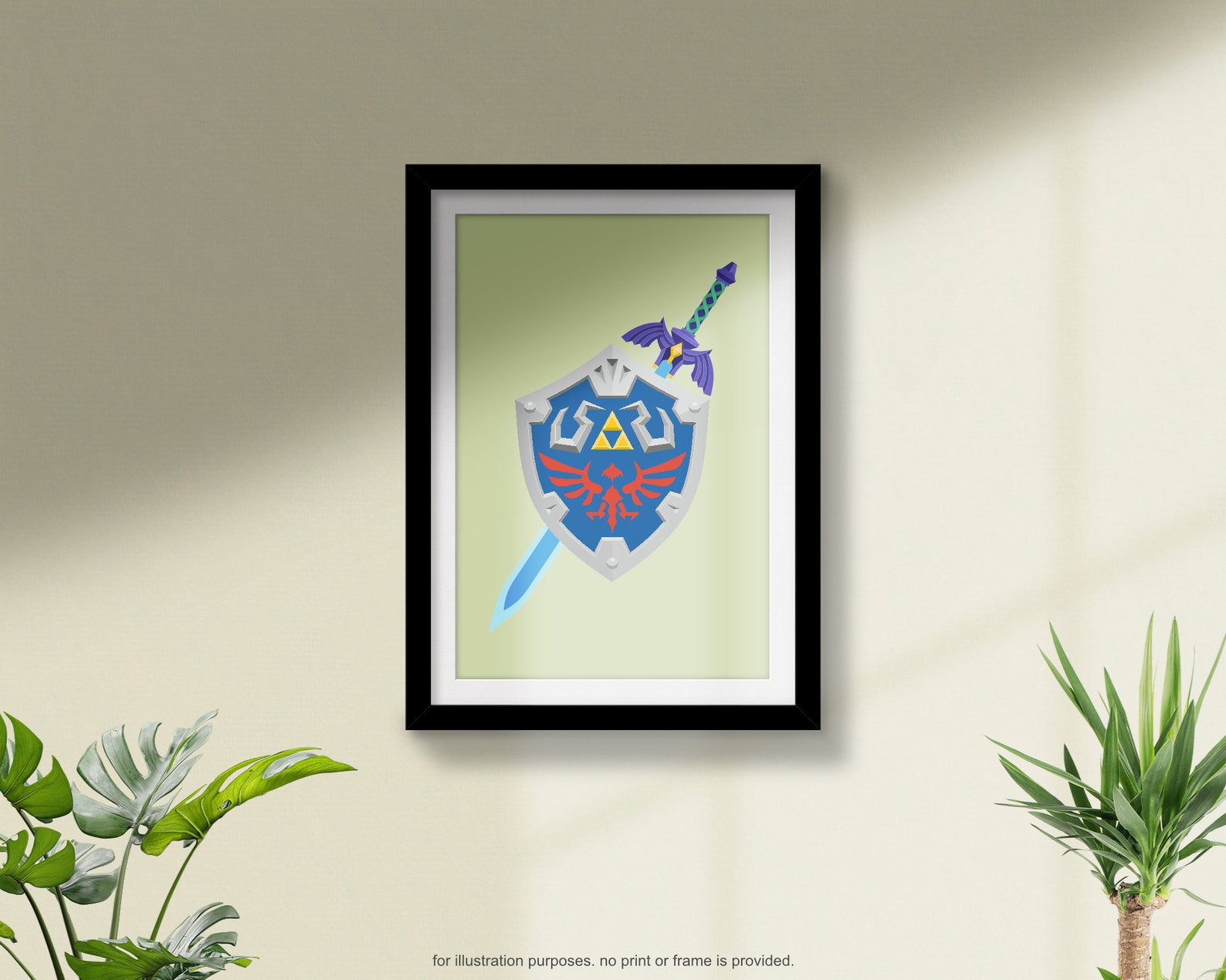 Legend of Zelda Master Sword and Hylian Shield | Artwork Vector Graphic ...