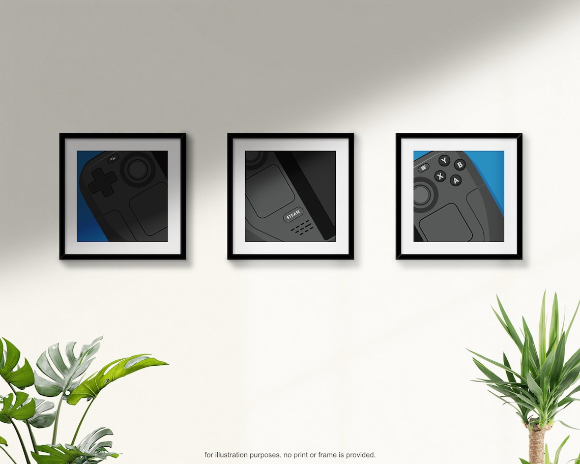 Steam Deck Printable Artwork Video Game Handheld Vector - Etsy