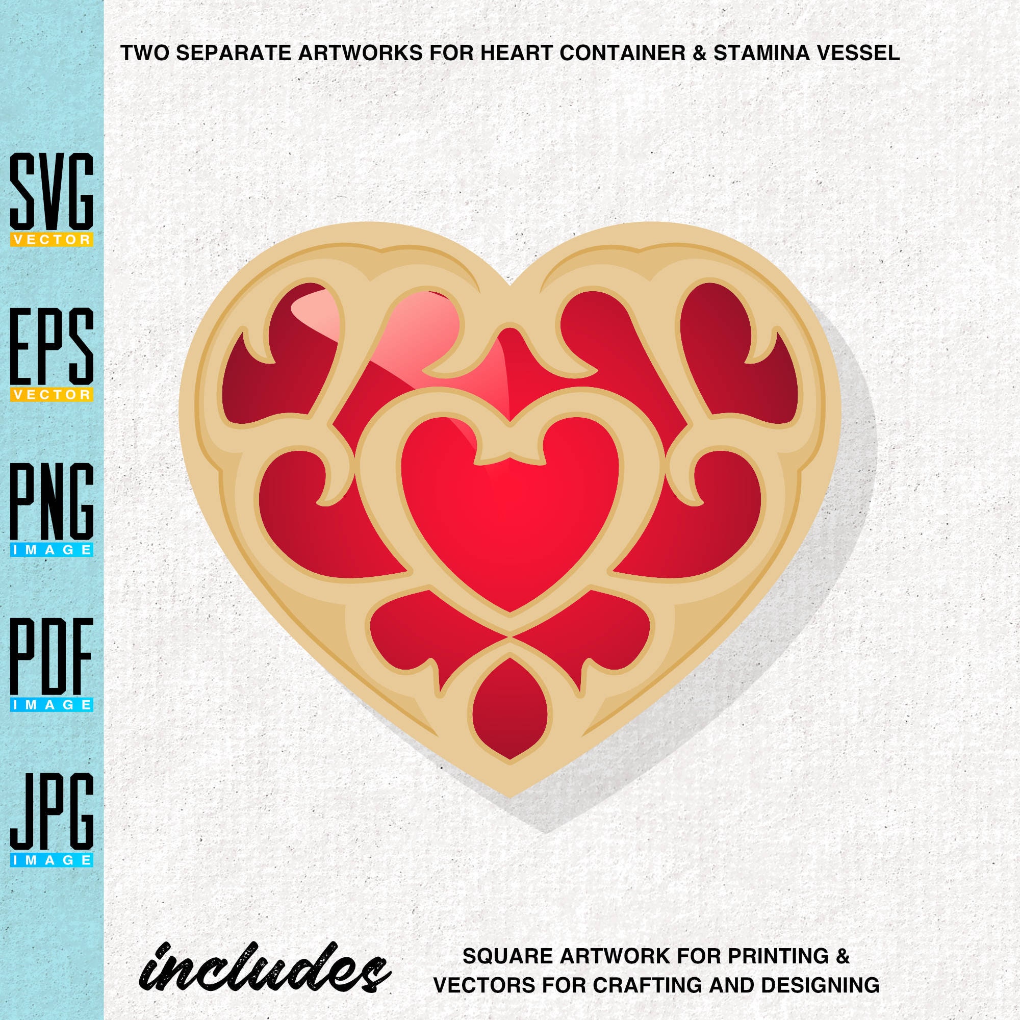 Zelda Heart Printable ♥ Have A Set Of Zelda Skyward Sword Themed