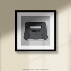 N64 Printable Artwork | Retro Video Game Console | Vector | Editable ...