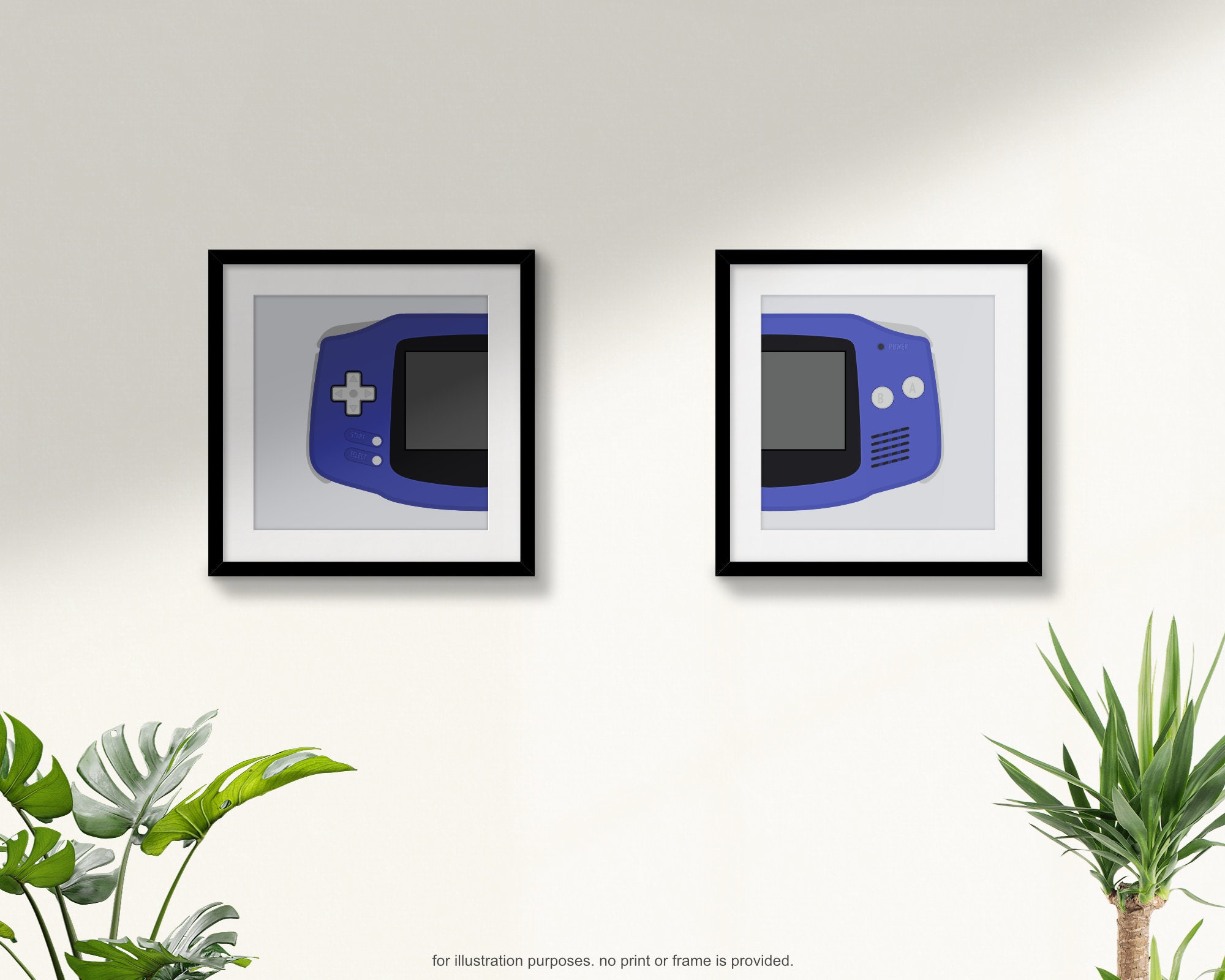 Game Boy Advance / GBA Printable Artwork Retro Video Game Handheld ...