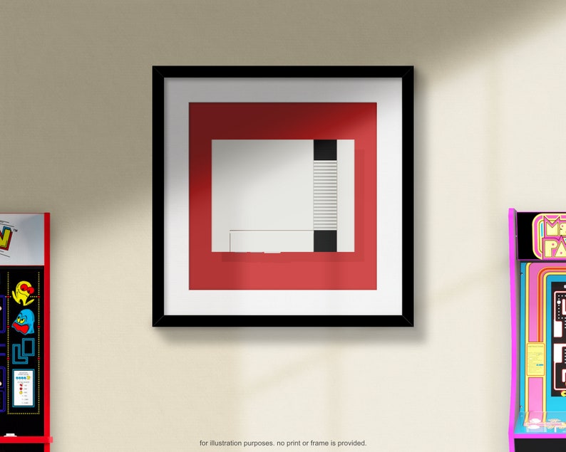 NES Printable Artwork Retro Video Game Console Vector Editable SVG Eps ...