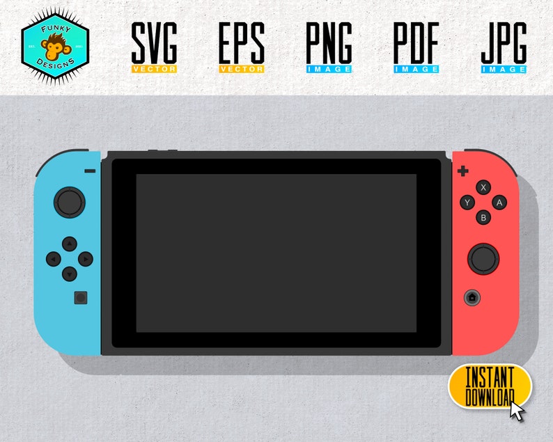 Switch / OLED Printable Artwork Video Game Hand Held - Etsy