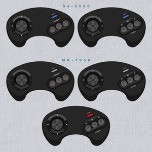 Genesis & Mega Drive Printable Artwork | Retro Video Game Controller ...