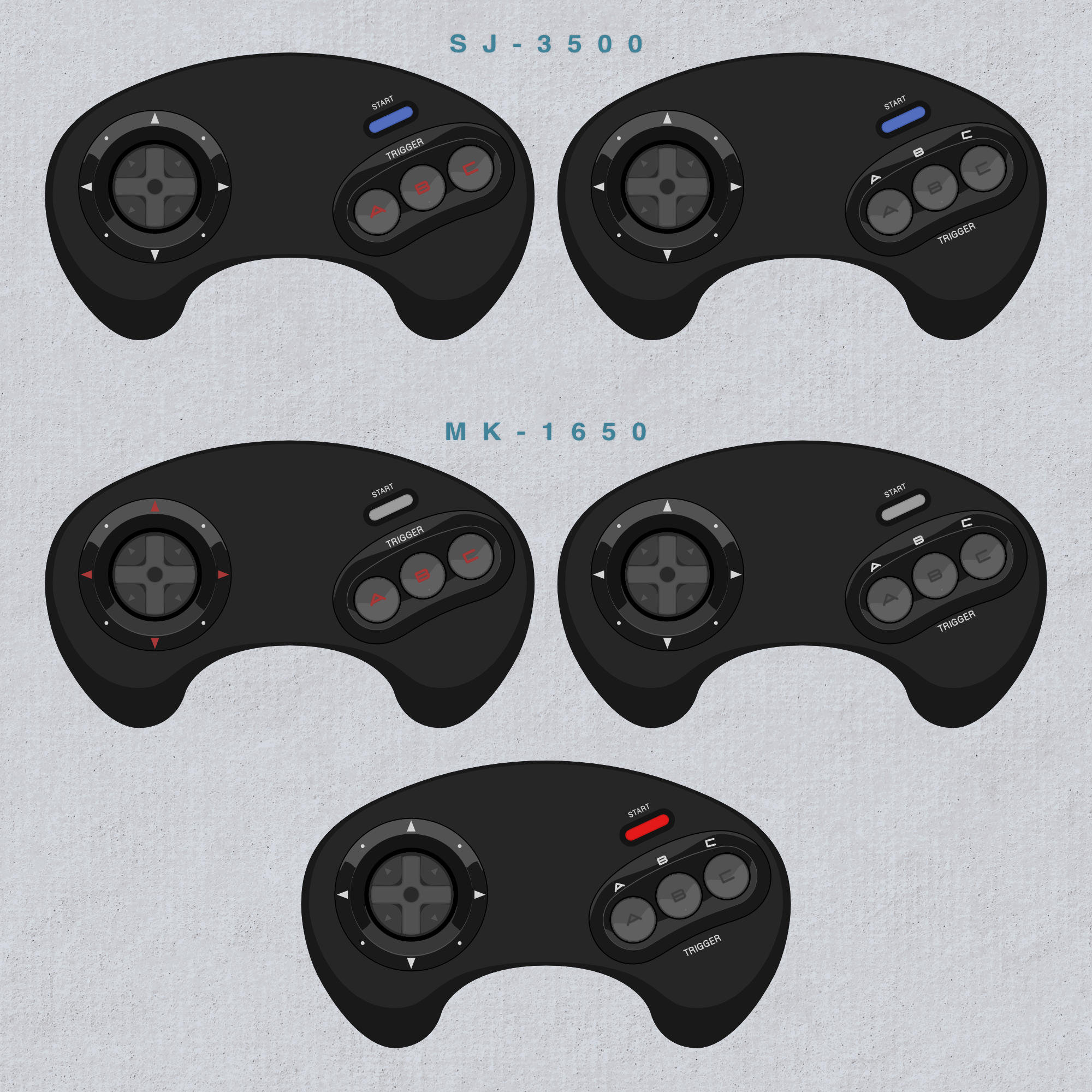 Genesis & Mega Drive Printable Artwork | Retro Video Game Controller ...