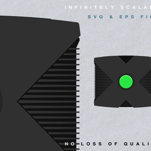 Xbox Printable Artwork Editable SVG EPS Vector Transparent PNG Retro ...