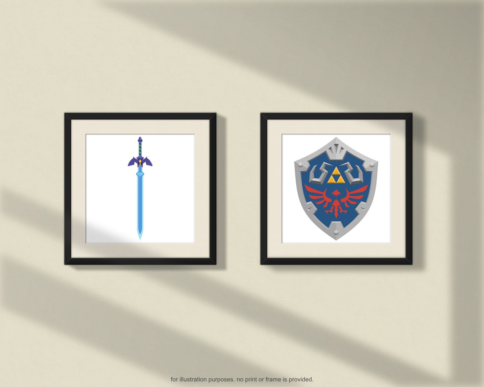 Legend of Zelda Master Sword and Hylian Shield | Artwork Vector Graphic ...