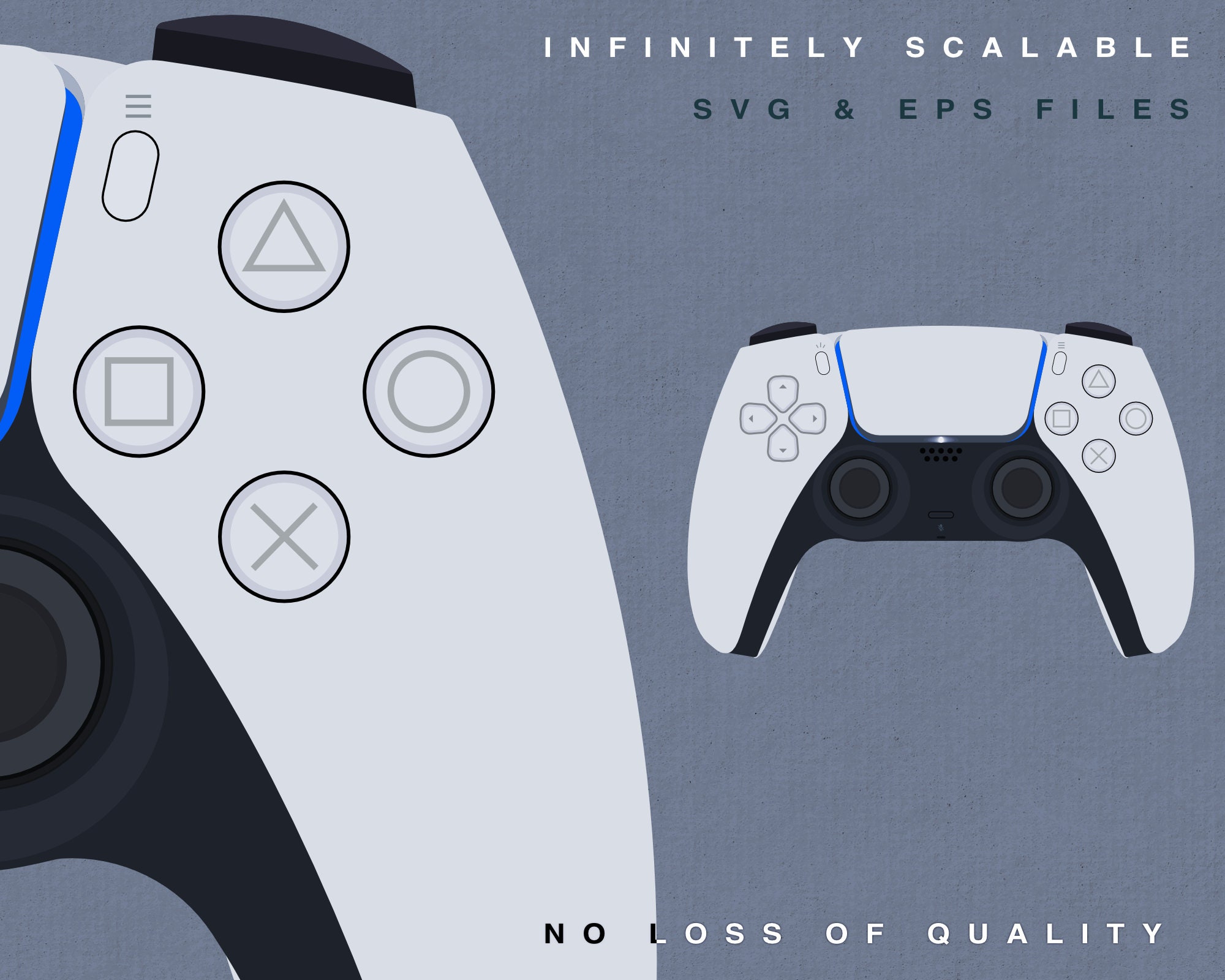 Playstation 5 / PS5 Printable Artwork Video Game Controller Vector ...