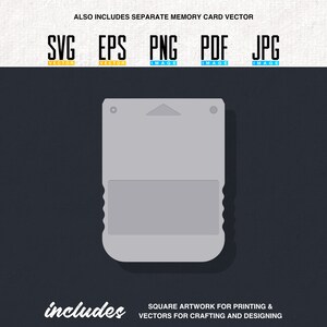 Playstation / PS1 Printable Artwork | Retro Video Game Console + Memory ...