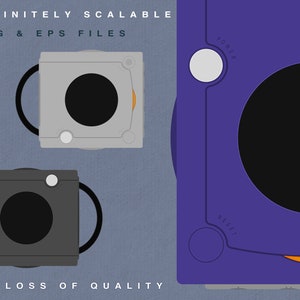 Gamecube | SVG | EPS | Editable Vector | Transparent PNG & Printable ...