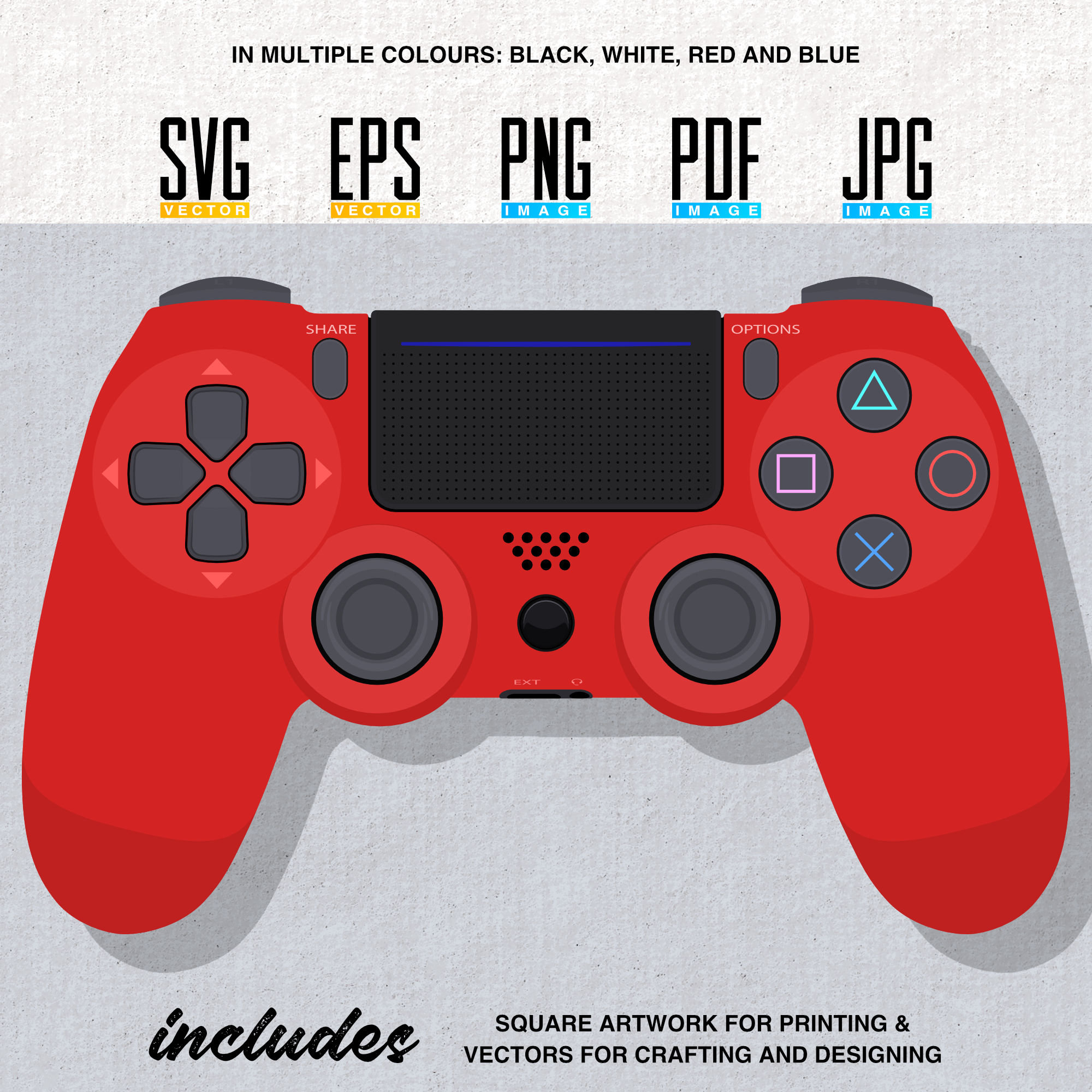 Ps4 Controller Vector