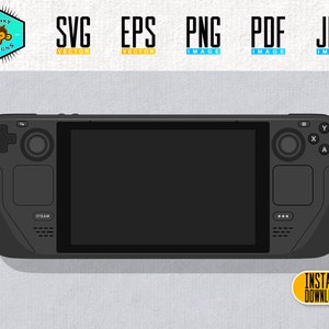 Steam Deck Printable Artwork Video Game Hand Held Vector - Etsy