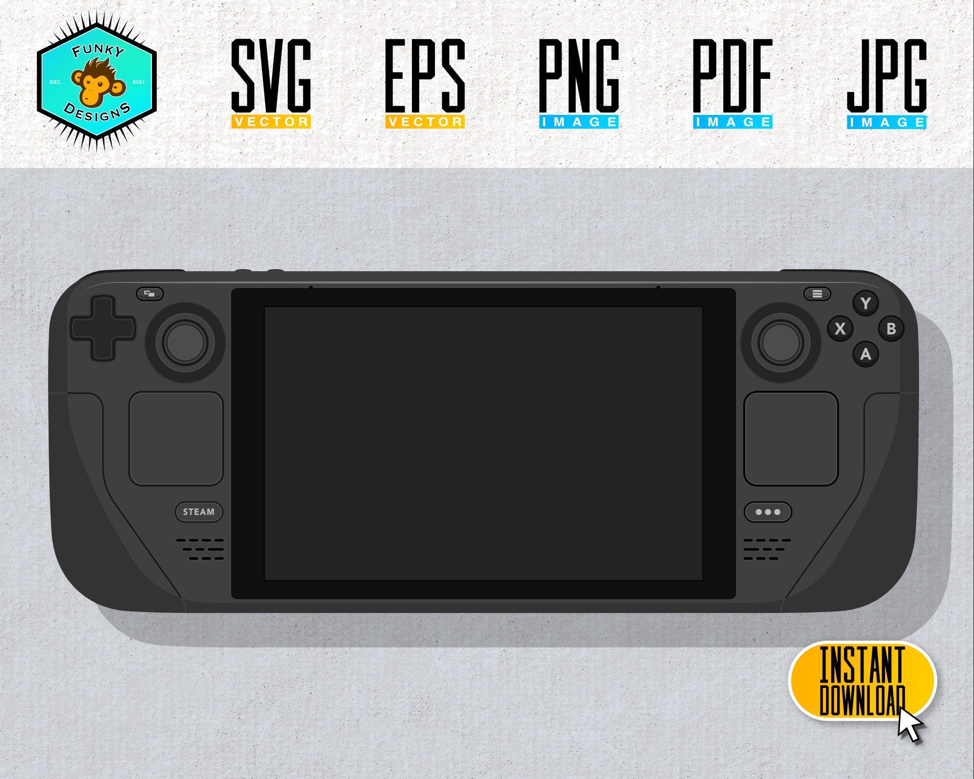 Steam Deck Printable Artwork Video Game Handheld Vector - Etsy Canada