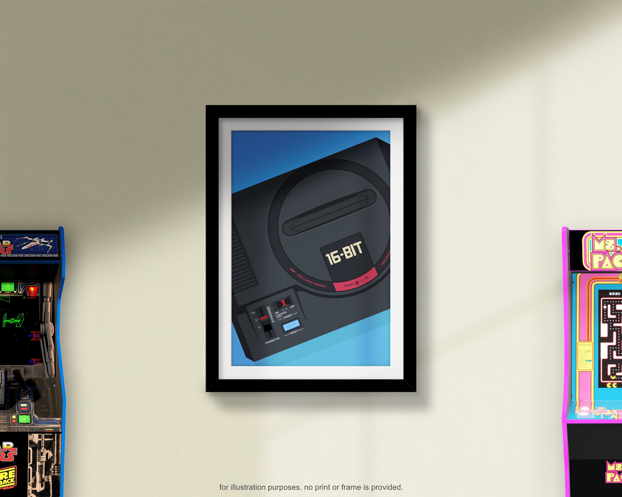 Genesis & Mega Drive Printable Artwork | Retro Video Game Console ...