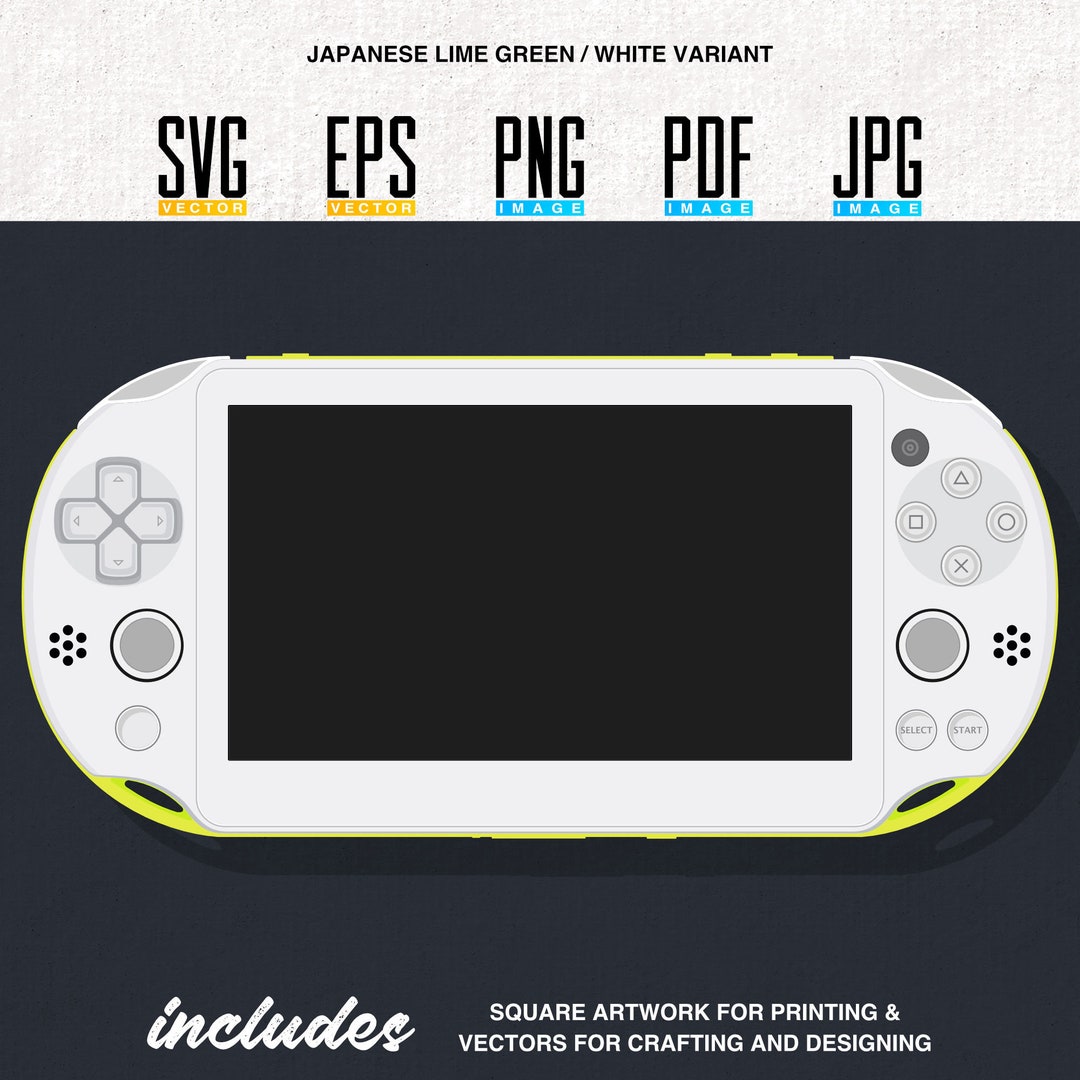 Playstation Vita Slim SVG & Printable Artwork Video Game Handheld ...
