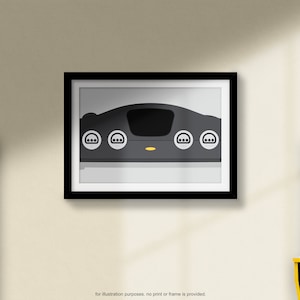 N64 Printable Artwork | Retro Video Game Console | Vector | Editable ...