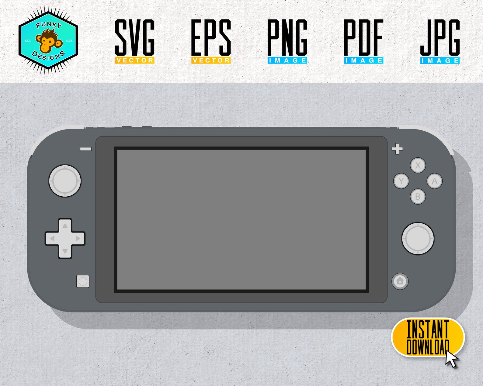 Switch Lite Printable Artwork Video Game Handheld Editable - Etsy