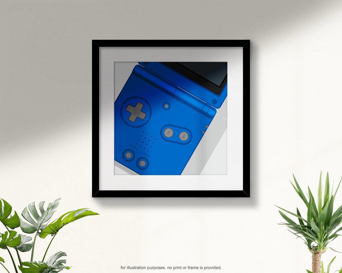 Gameboy Advance SP Printable Artwork Retro Video Game - Etsy