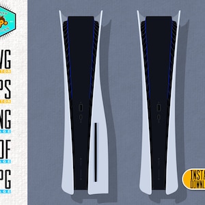 PS5 Printable Artwork Video Game Console Vector Editable - Etsy Canada