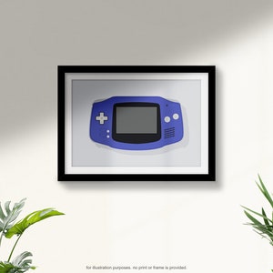 Game Boy Advance / GBA Printable Artwork | Retro Video Game Handheld ...
