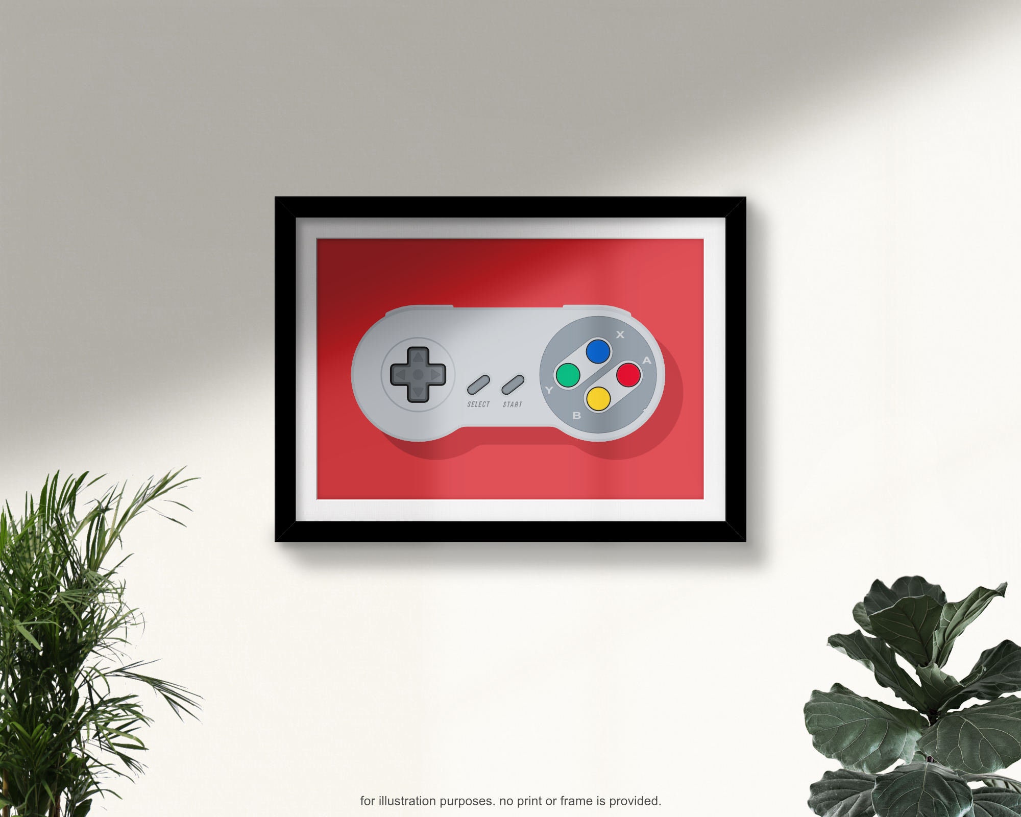 SNES / Super Famicom Printable Artwork | Retro Video Game Controller ...
