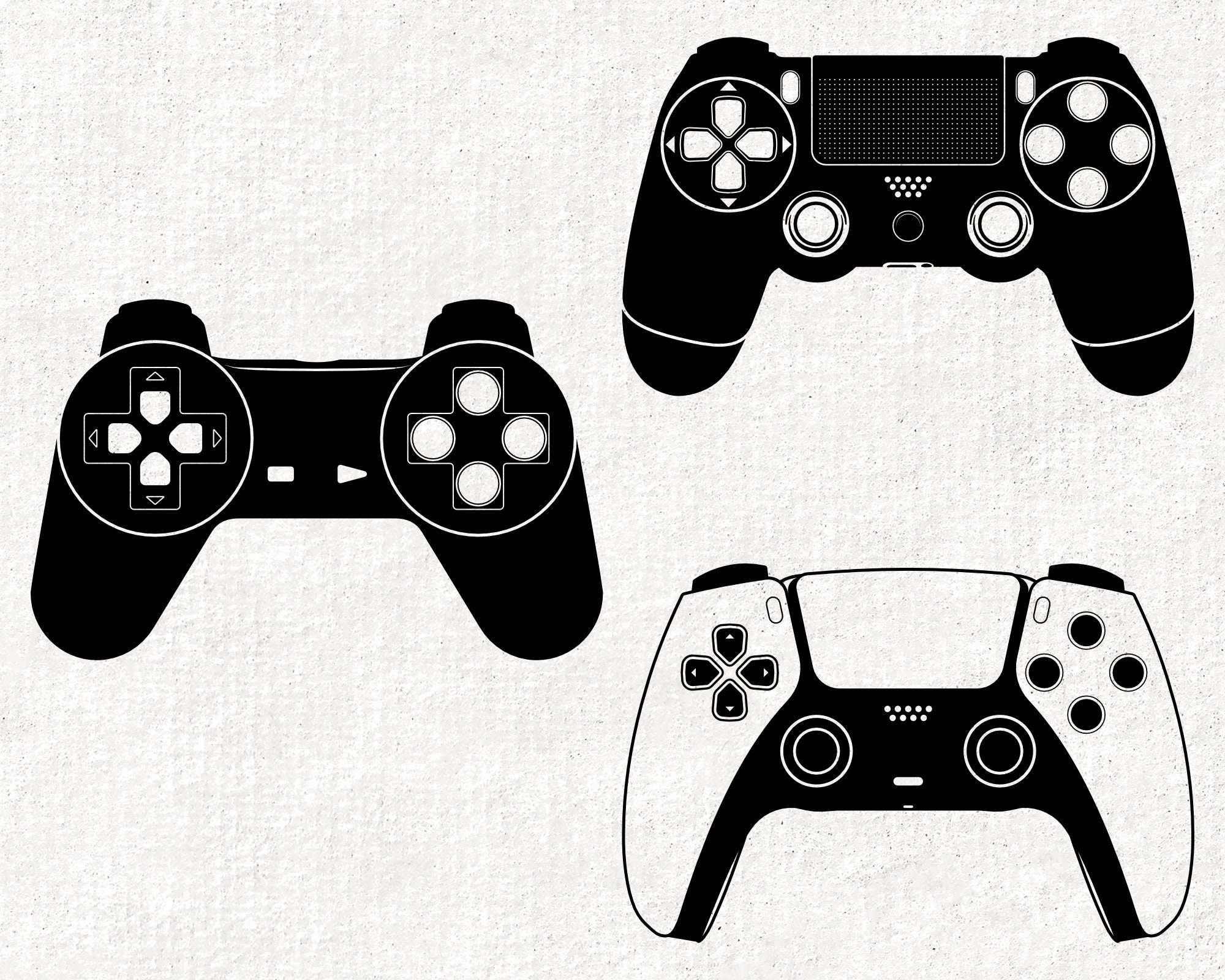 41 Video Game Controller Designs Cricut Silhouette Cut Files SVG PNG ...