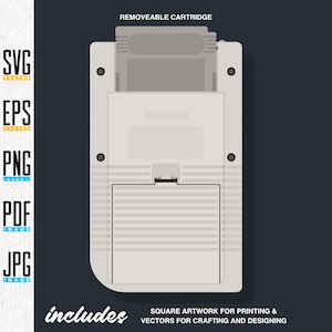 Game Boy Front & Back Printable Artwork | Includes Game Cartridge ...