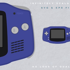 Game Boy Advance / GBA Printable Artwork | Retro Video Game Handheld ...