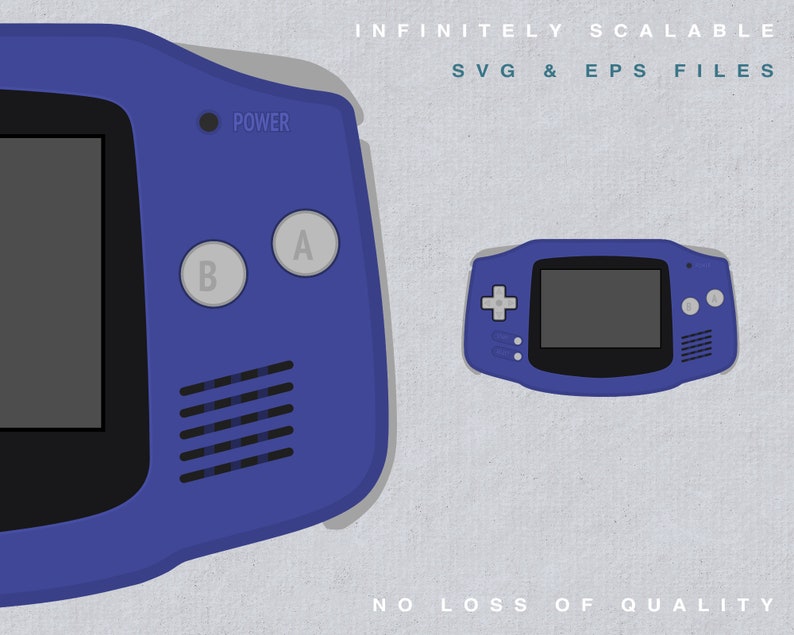 Game Boy Advance / GBA Printable Artwork | Retro Video Game Handheld ...