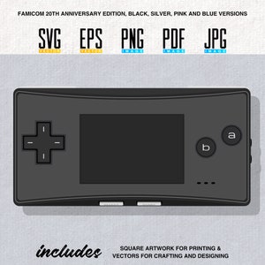 Game Boy Micro SVG & Printable Artwork | EPS | Editable Vector ...