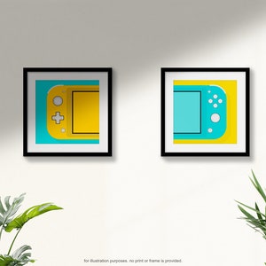 Switch Lite Printable Artwork | Video Game Handheld | Editable SVG ...