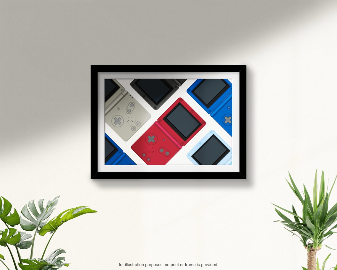 Gameboy Advance SP Printable Artwork Retro Video Game - Etsy