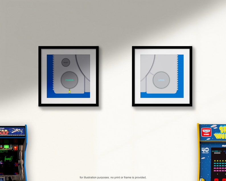 Playstation / PS1 Printable Artwork Retro Video Game Console Memory ...